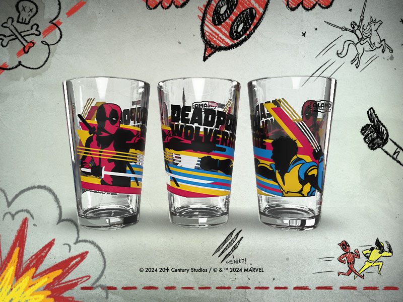 DEADPOOL & WOLVERINE Go Head To Head On Our New Collector’s Glass ...